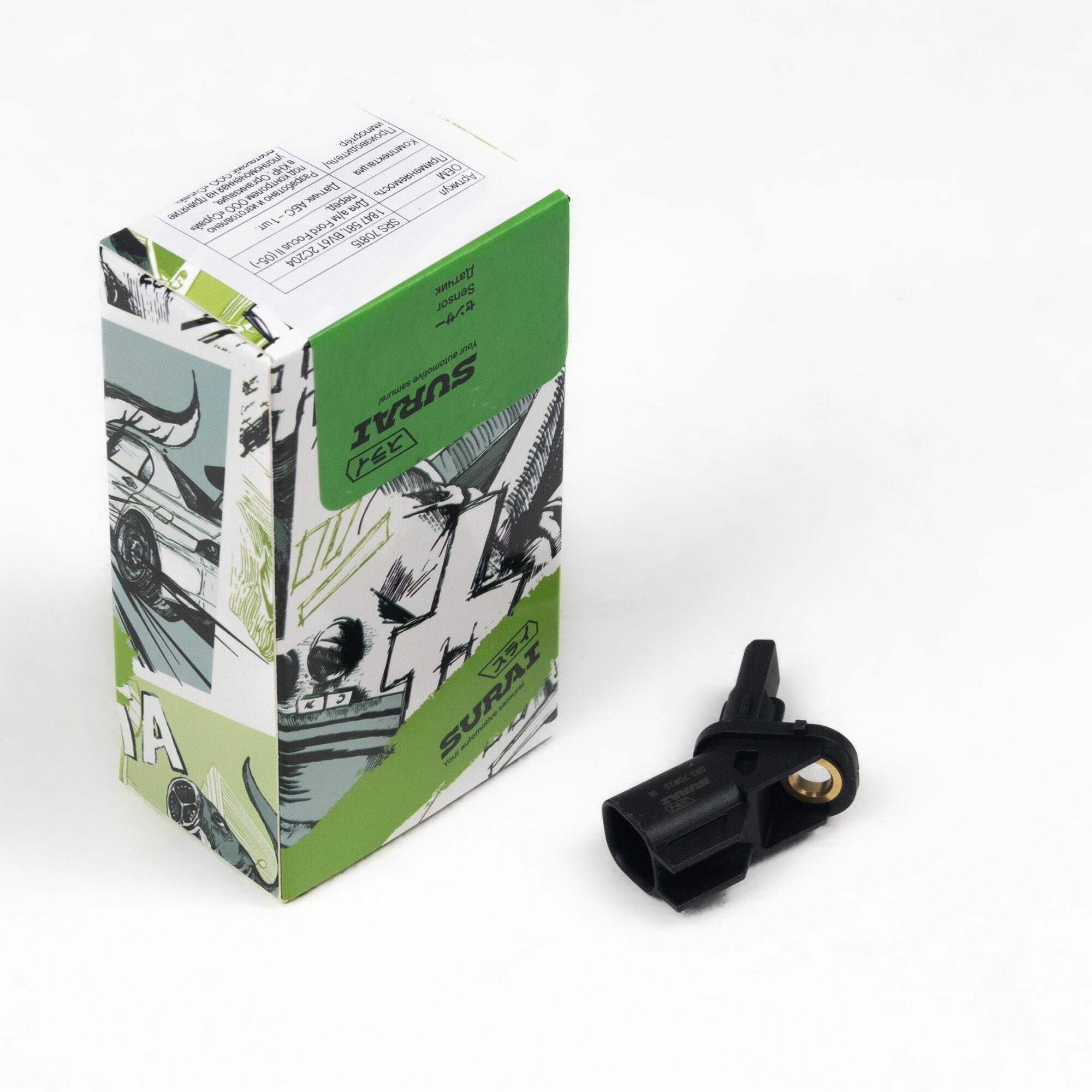 Датчик ABS для Ford Focus II (05-) передний SURAI передний (SRS 70815, датчик АБС)