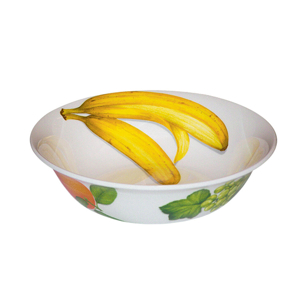 Салатник, фарфоровая посуда для сервировки стола, круглая миска для подачи, TAITU Fruit 16,5 см. цвет : желтый, бананы FREEDOM