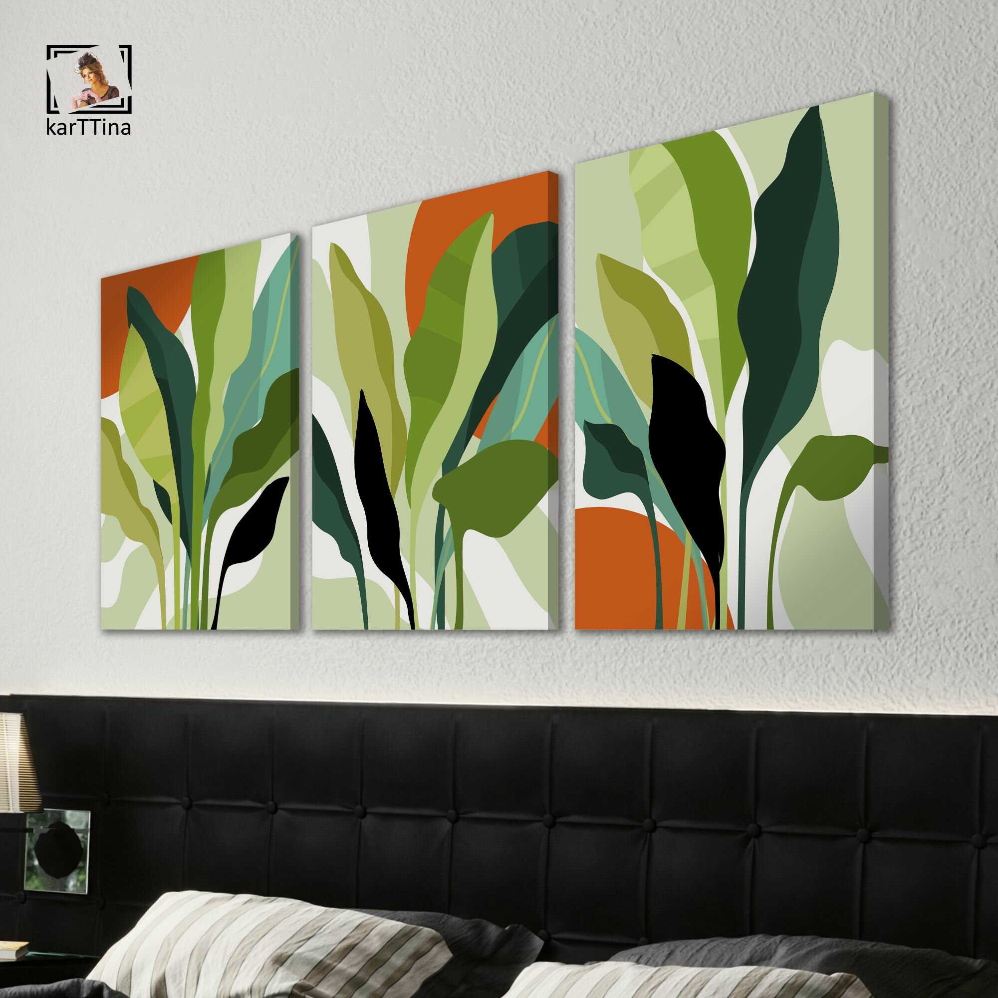 Картина на стену, интерьерная "тропики", 150 см х 70 см