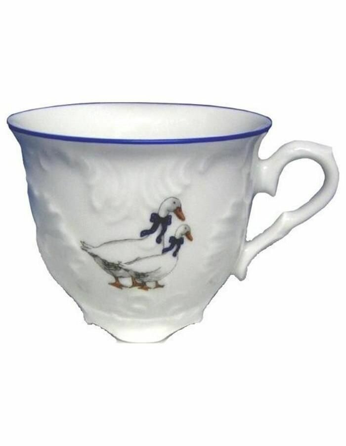 Чашка без блюдца кофейная 100 мл Rococo, декор "Гуси" 1 шт.