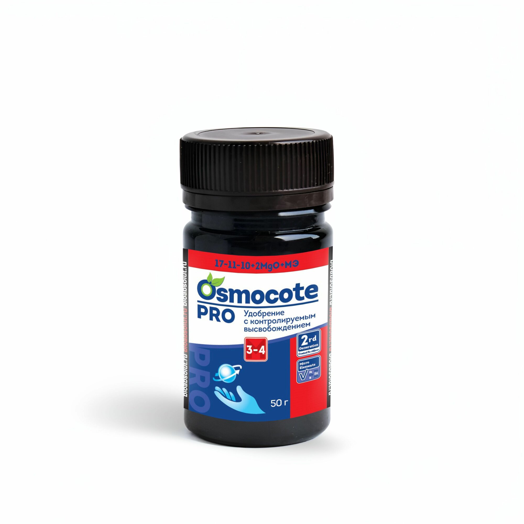 Osmocote PRO 3-4 месяца длительность действия, NPK 17-11-10+2MGO+ МЭ