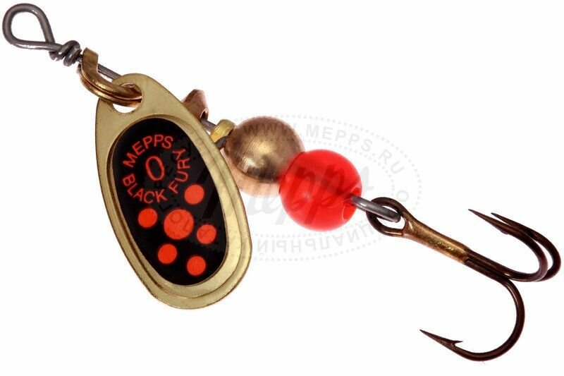 Блесна Mepps COMET BLACK FURY Or № 0 /2,0 g G