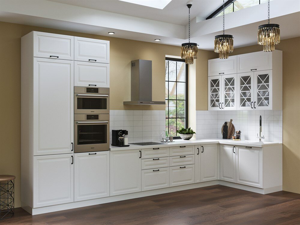 Элана Кухонный гарнитур милана №8 белый Белый