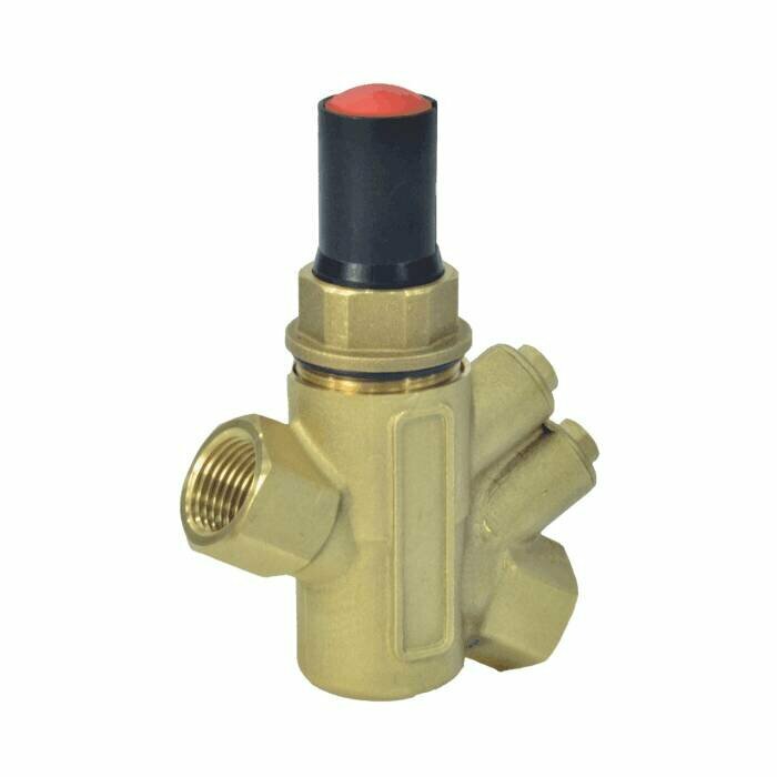 Клапан балансировочный автомат латунь R206A Ду 15 G1/2" A Ру25 ВР без ниппелей Giacomini R206AY013