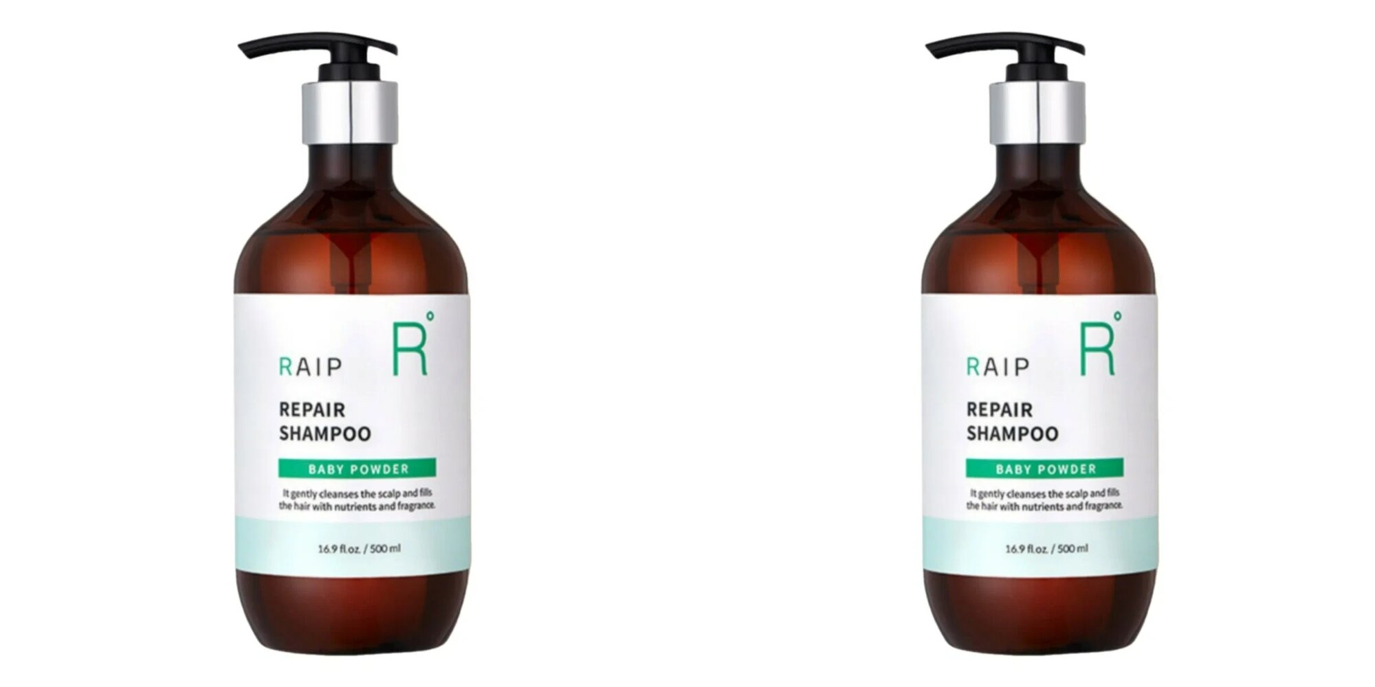 Восстанавливающий шампунь для волос Paip с ароматом детской пудры Repair Shampoo Baby Powder, 500 мл, 2 шт