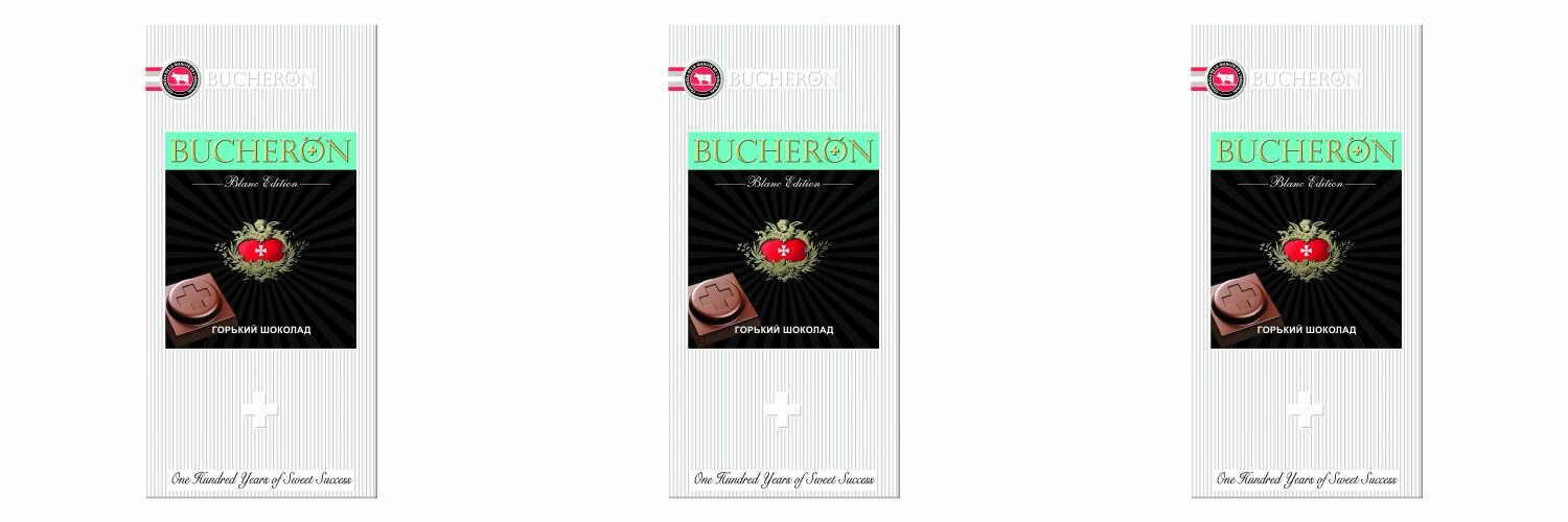Bucheron Шоколад горький Blanc Edition 85 г, 3 шт