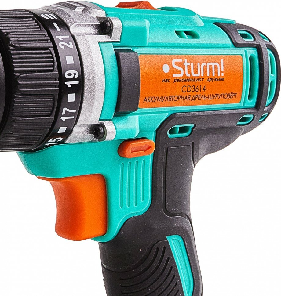 Шуруповерт Sturm! CD3614 аккум. патрон: быстрозажимной (кейс в комплекте)