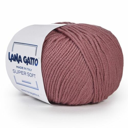 Пряжа Lana Gatto Super Soft 14445 амарант (50г/125м, упаковка 10 мотков)