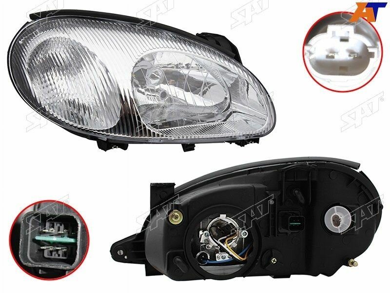 . SAT Фара для DAEWOO, CHEVROLET LANOS 97-09 правая