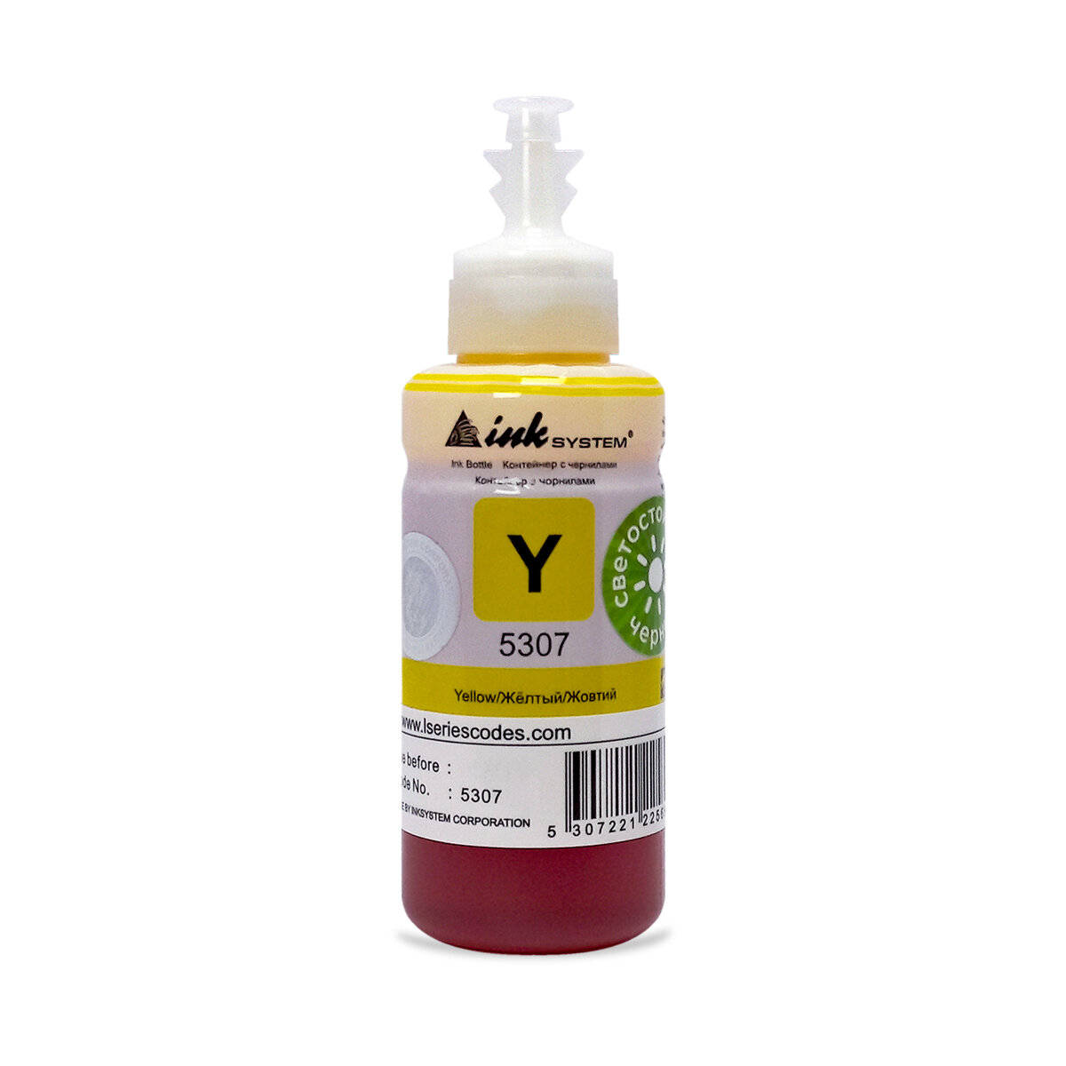 Чернила Inksystem (Светостойкие) для Epson L, 100 мл (5307) (Yellow)