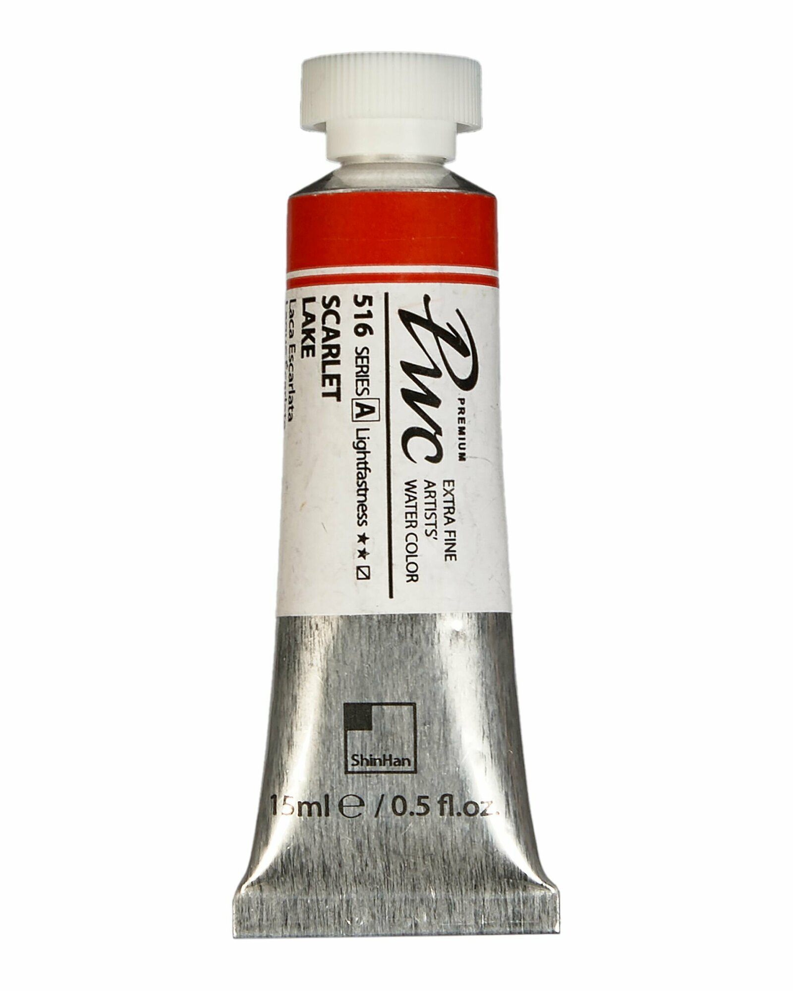 Краска акварельная ShinHan PWC туба 15мл №516 красный скарлет
