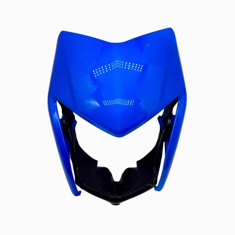 Щиток фары на мопед Alpha FX Max, LUX синий