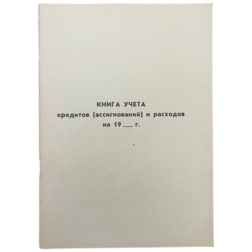 Книга учёта кредитов (ассигнований) и расходов на 19___г. (2)