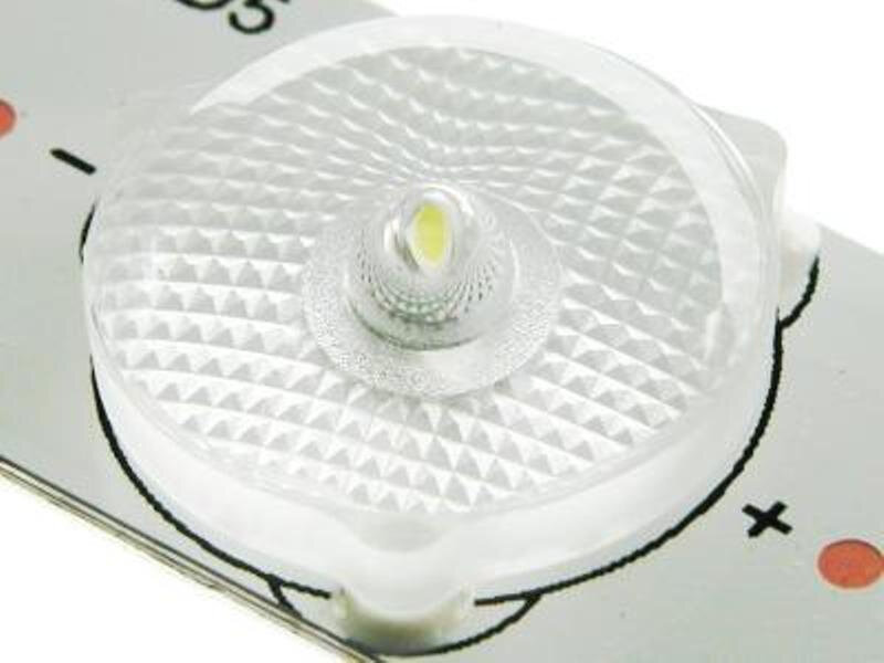 Светодиодная планка для подсветки ЖК панелей LB-PF3528-GJD2P5C435X10-B (840 мм 10 линз)