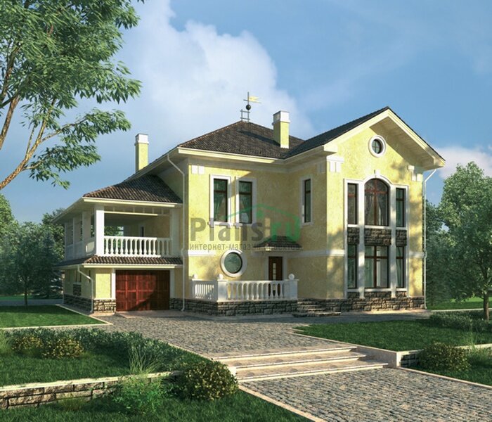 Проект дома Plans-37-24 (267 кв. м, поризованный кирпич, лицевой кирпич)