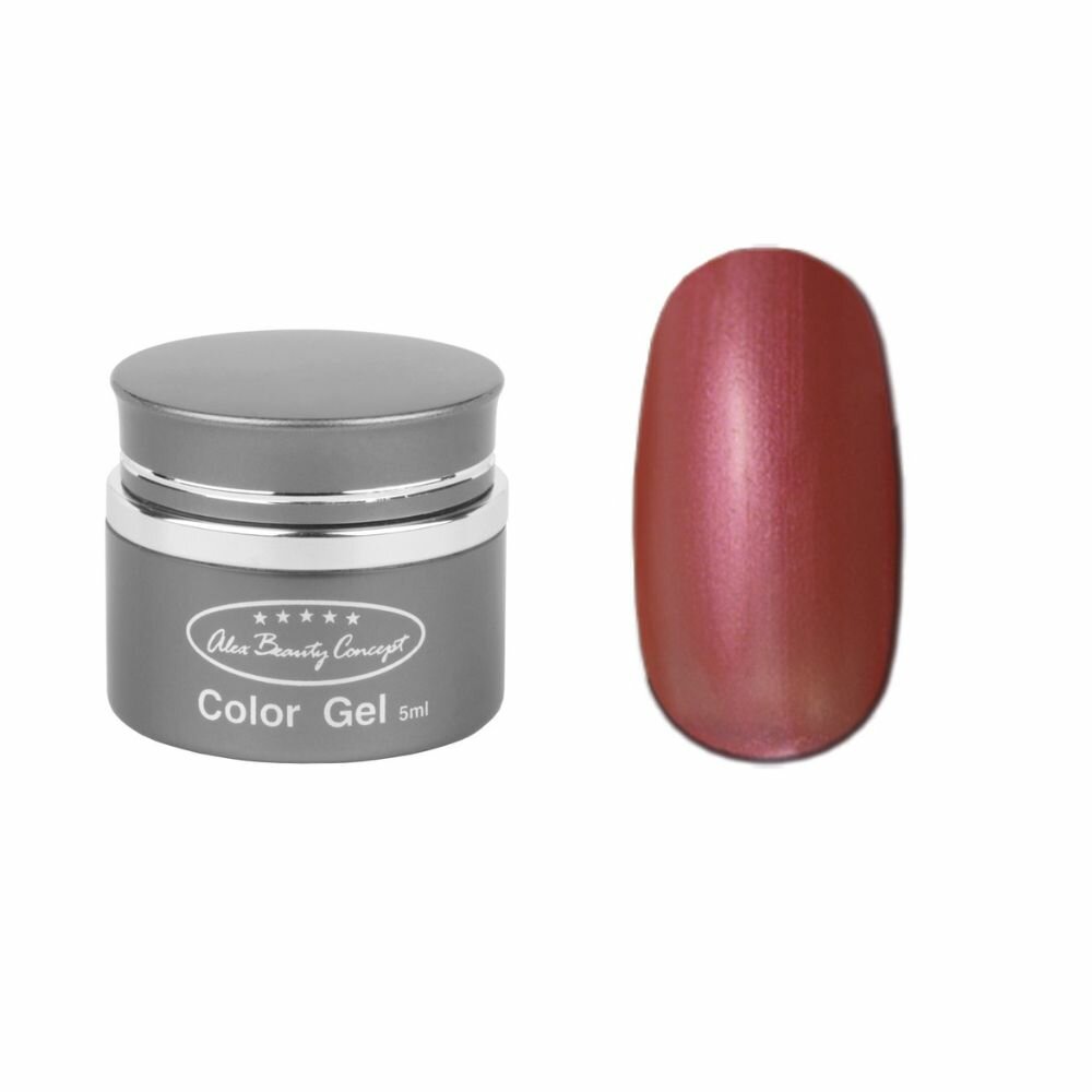 Alex Beauty Concept Цветной эластичный гель для ногтей Neo Teck Color Gel, цвет красный 69704, 5 мл