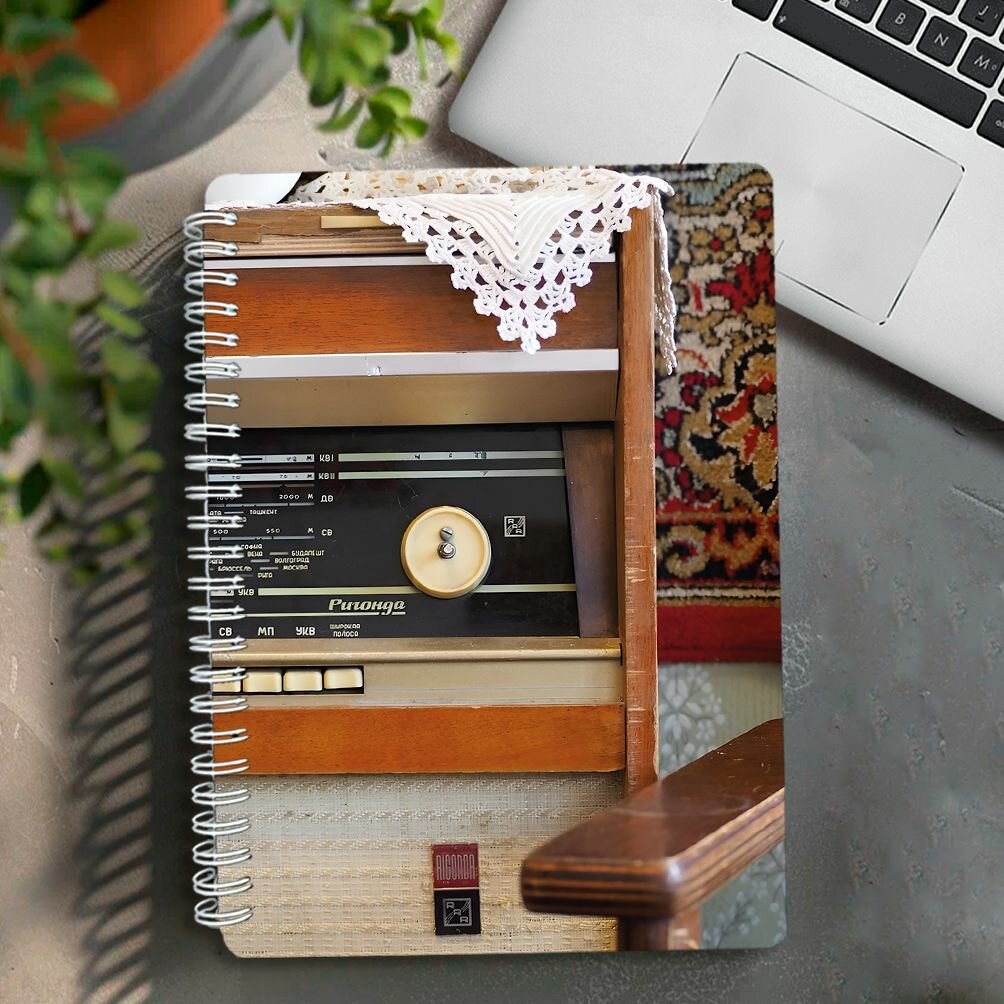 Блокнот для записей в клетку подарочный в твердой обложке А5 СССР