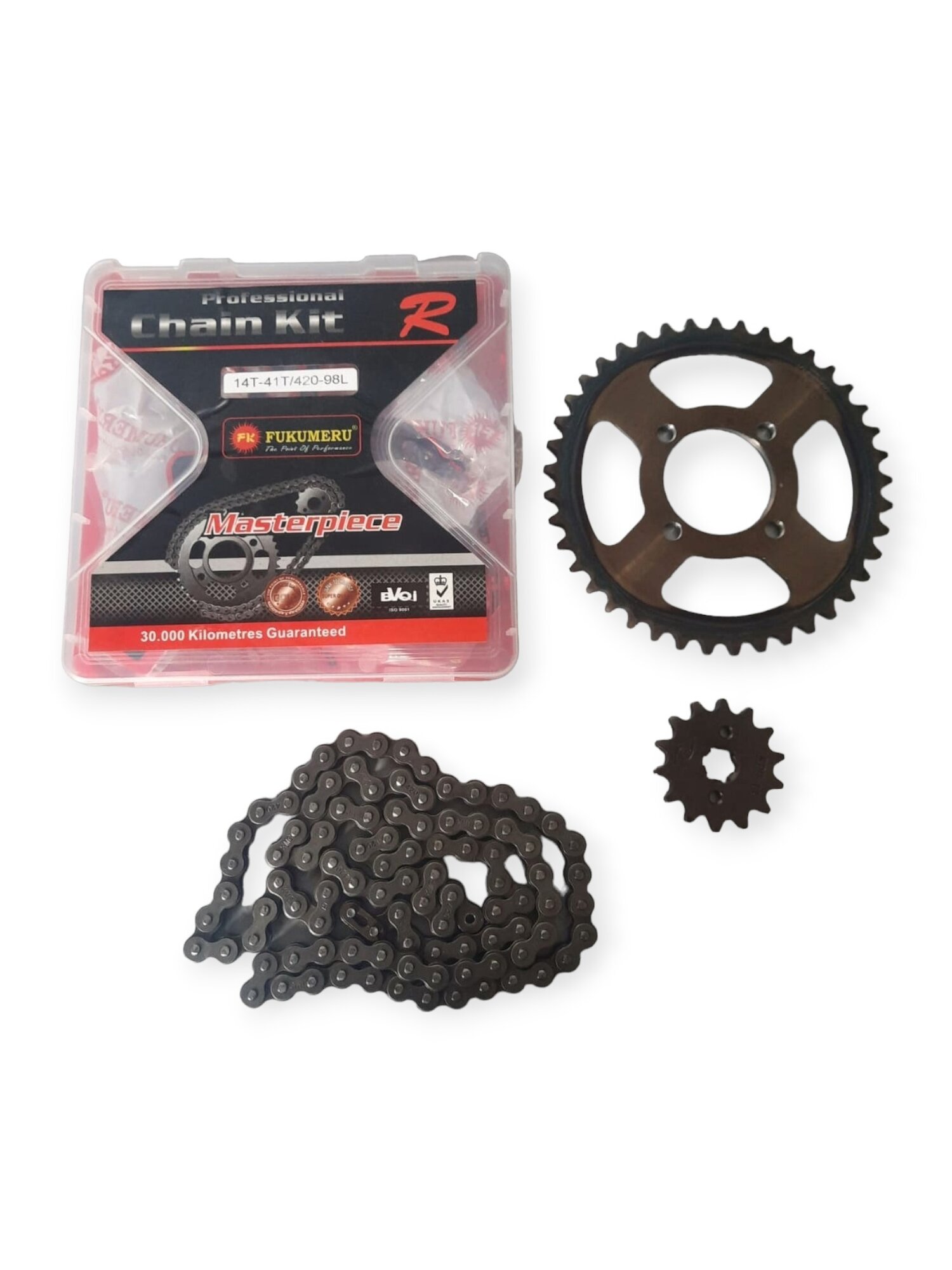 DioMarket набор 2 звезды и Цепь 14Т-41Т 420-98L мопед Alpha альфа