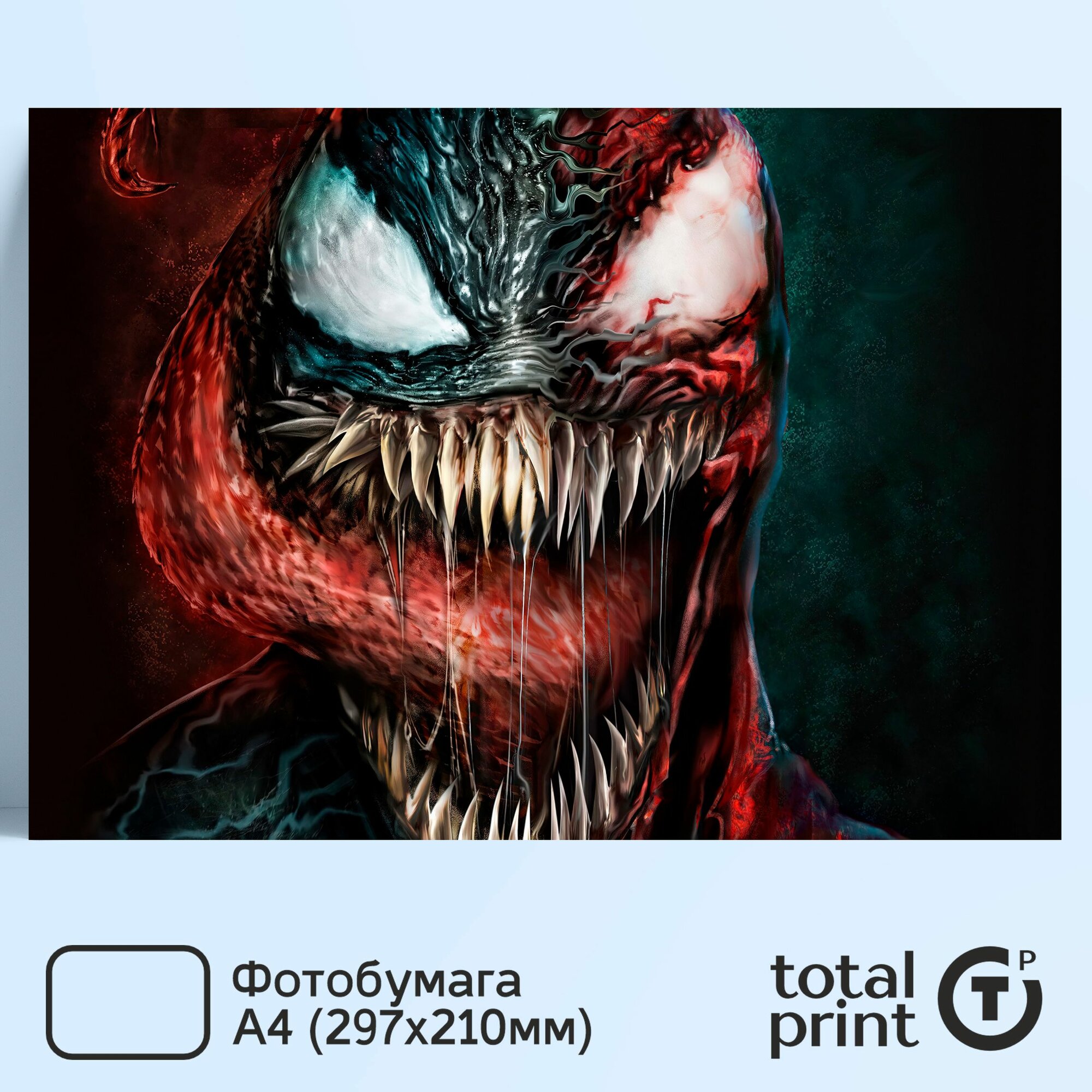 TotalPrint Постер для интерьера, Веном - Venom, А4(21х29.7см)