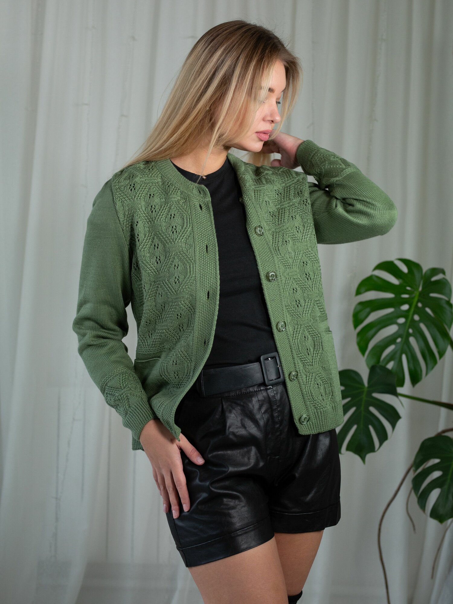 Кардиган трикотажный