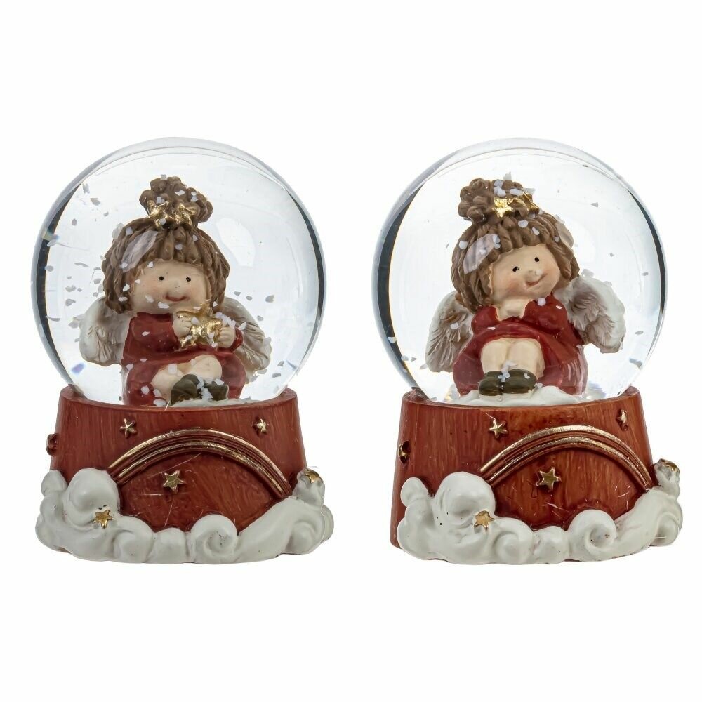 Фигурка в стеклянном шаре "Ангел", D5 см, 2 вида, 1 штука