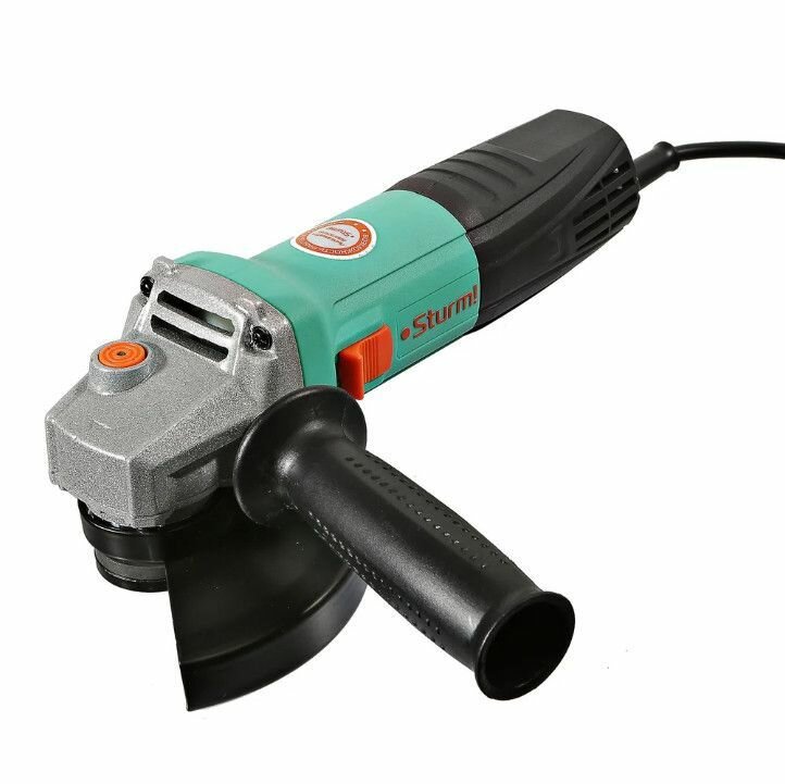 Болгарка, угловая шлифовальная машина УШМ Sturm! AG90125 (125мм, 900Вт, 10000об/мин, тонкая рукоять)