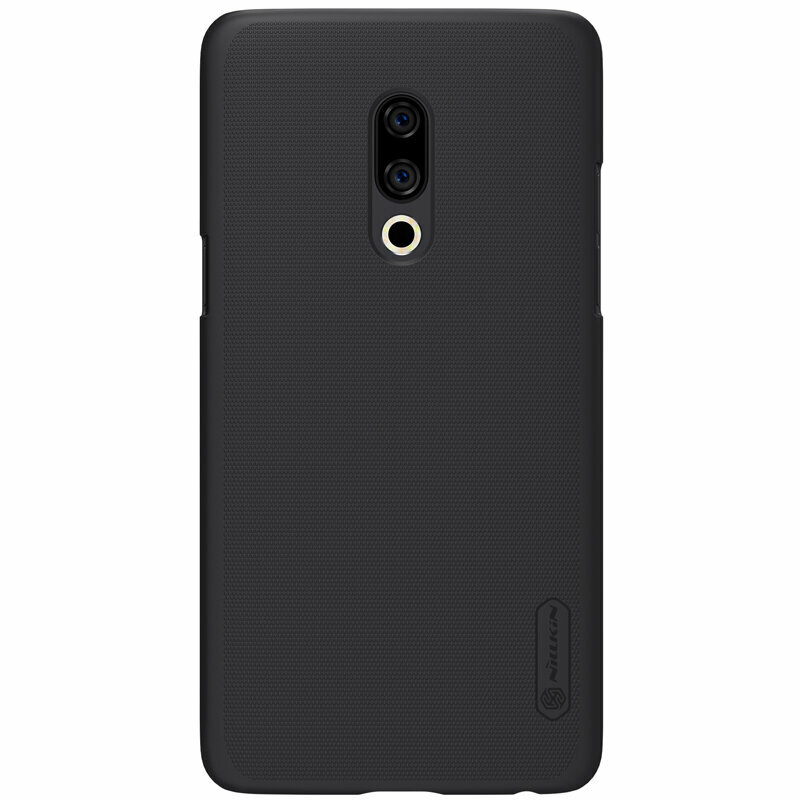Накладка Nillkin Frosted Shield пластиковая для Meizu 15 Plus Black (черная) + пленка