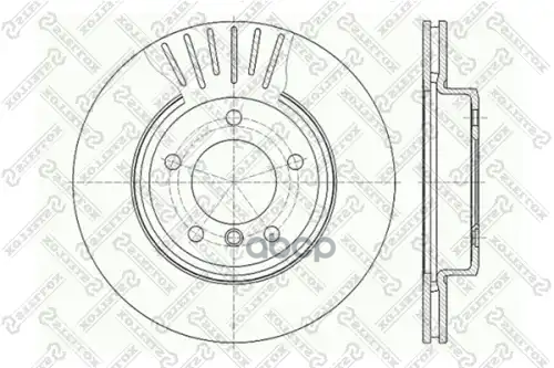 Диск тормозной передний! BMW E46 3 2.5-2.0D M42/M47/M52/M54 98>, Brilliance Stellox арт. 60201540VSX