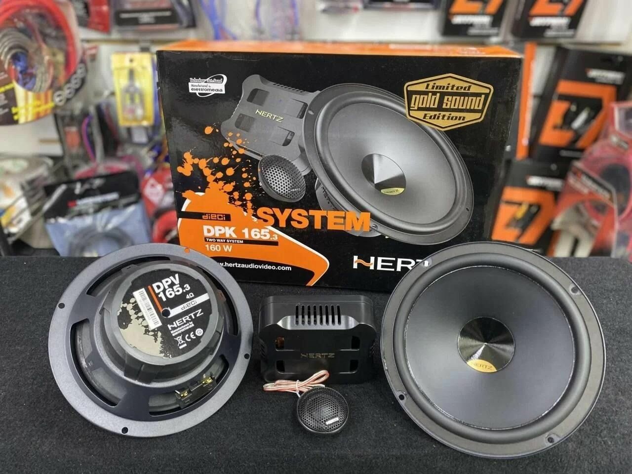 Компонентная акустика Hertz Dieci DPK 165.3, 16,5см, 2 полосы, 80Вт, 93дБ, 4Ом