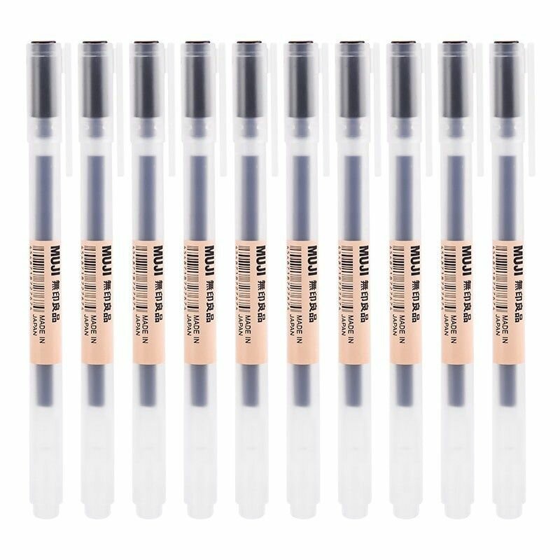 10 палочек MUJI Гелевая ручка Pen Maker Pen Maker Pen School Office Supplies