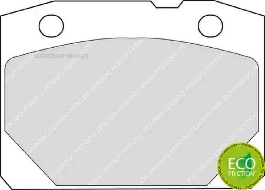 FERODO FDB96 Колодка тормозная 2101-07 пер (к-т 4шт) "FERODO" (FDB96)!