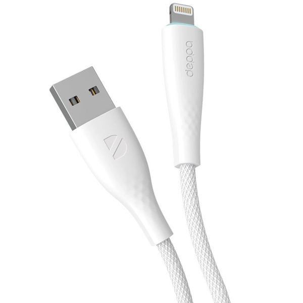 Кабель Deppa Fly Cable USB - Lightning 2.4A 1м (72530) Белый