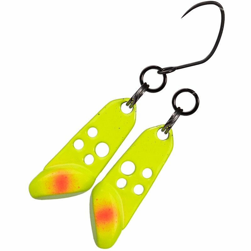 Блесна из латуни на форель, покрыта золотом и серебром RB Папилон 1.7гр - 183