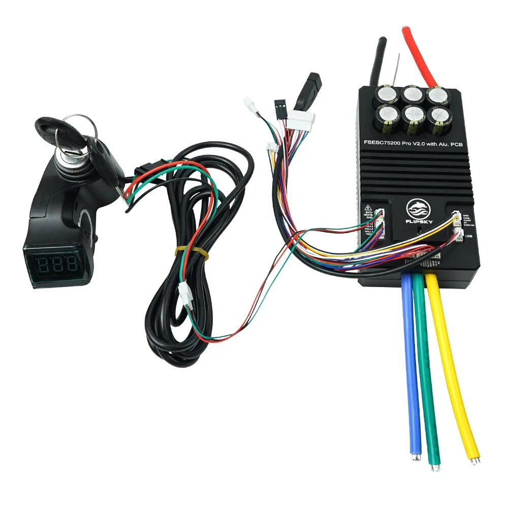Регулятор скорости Flipsky 75200 Pro V2.0, Цвет: key switch