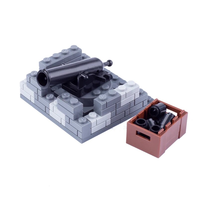 Конструктор BRICKPANDA Пиратская пушка, черный, B14-38