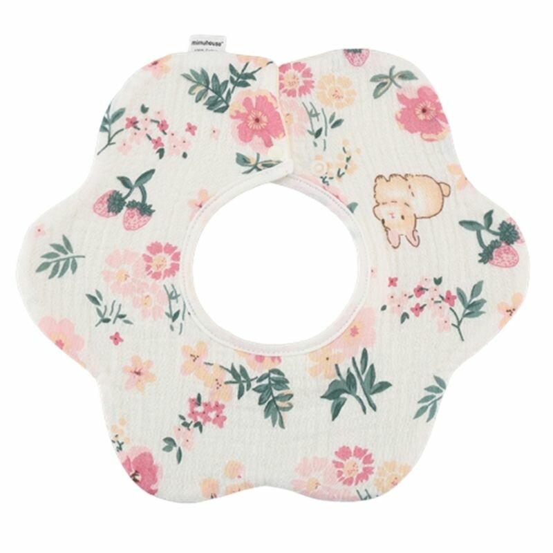 Детский слюнявчик-нагрудник "Сад кроликов" (1 шт)