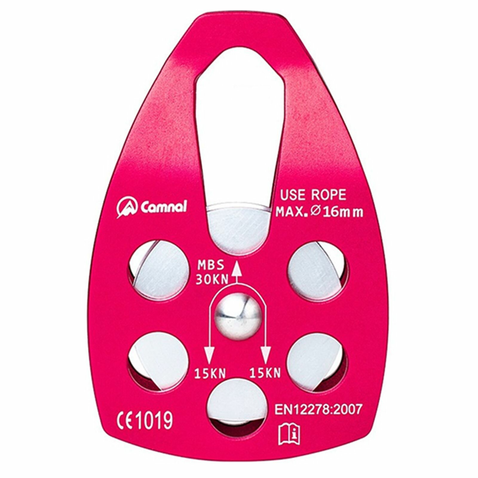 Канатный шкив для скалолазания весом 30 КН-красный