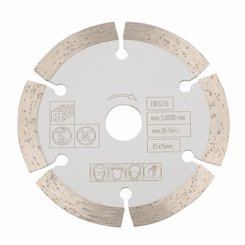 Алмазный диск 85х15 мм, вращающийся, для обработки дерева