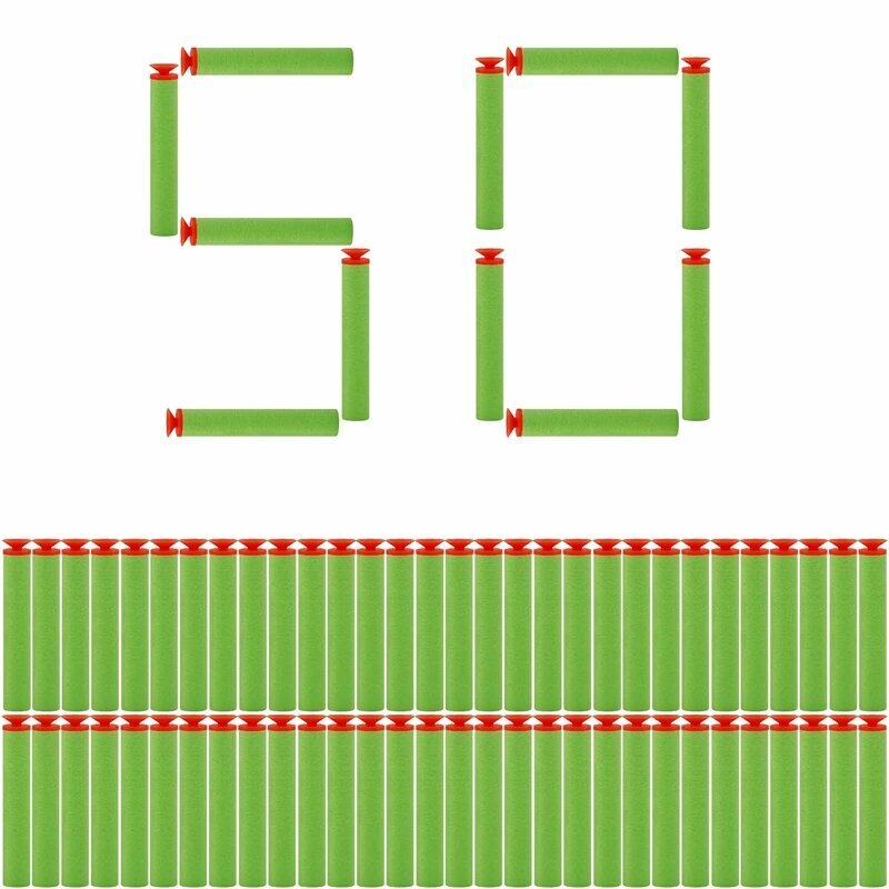 50 шт, пули с круглой головкой 7,2 см для бластеров Nerf N-strike Elite Series, пена EVA, сменные дротики, детские игрушечные пистолеты, аксессуары