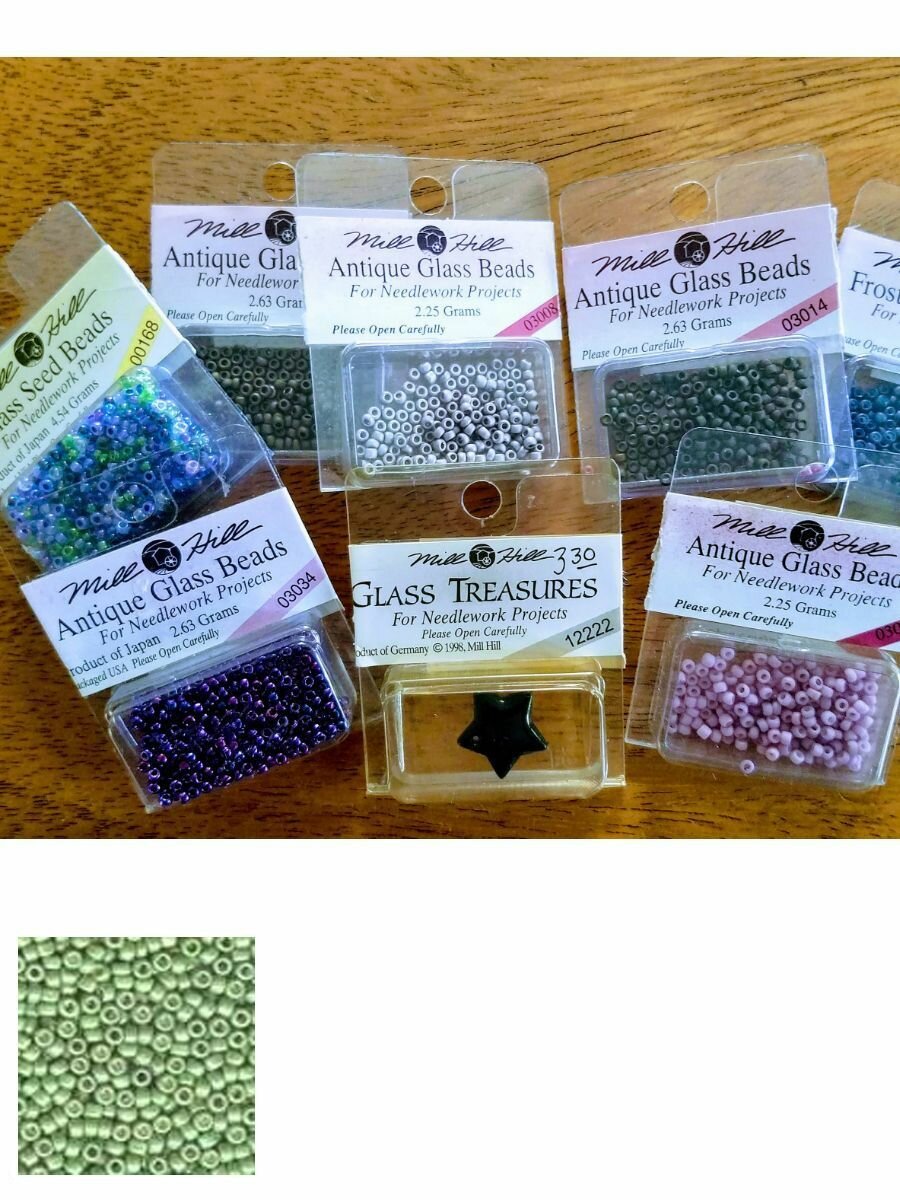 Стеклянный бисер Mill Hill Antique Glass Seed Beads 2.63 г, цвет: 03504