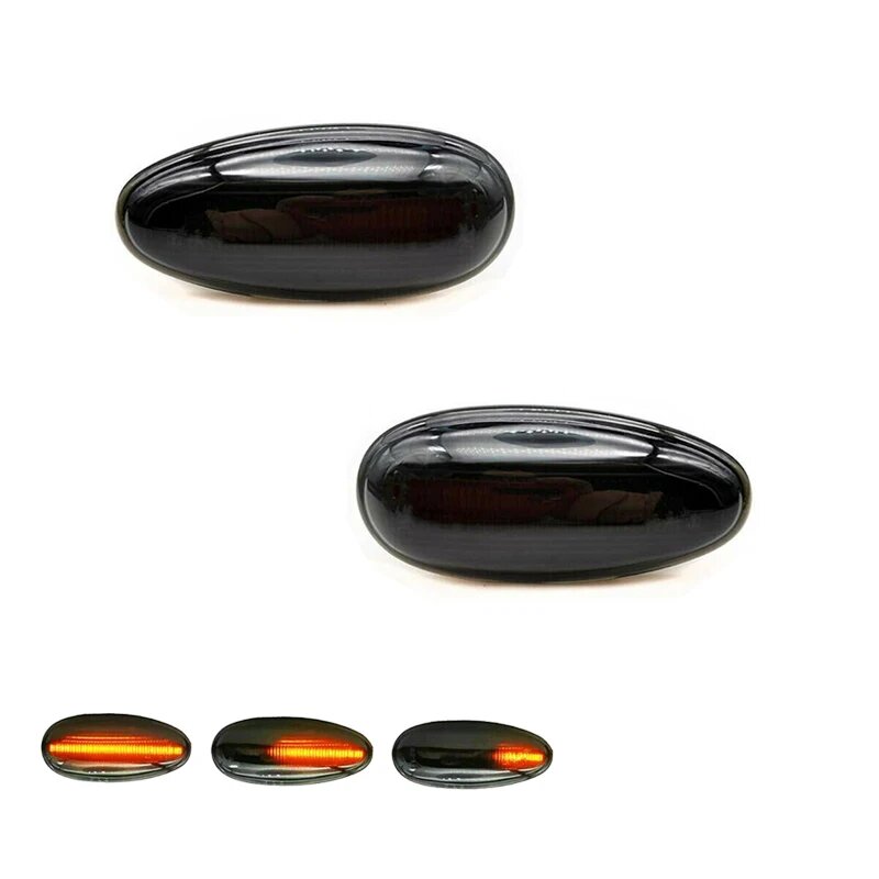 2x светодиодные динамические боковые габаритные огни поворотные сигнальные лампы для Mitsubishi Lancer 8 Montero 3 Pajero 3 Outlander 1 Delica 4 i Miev Space