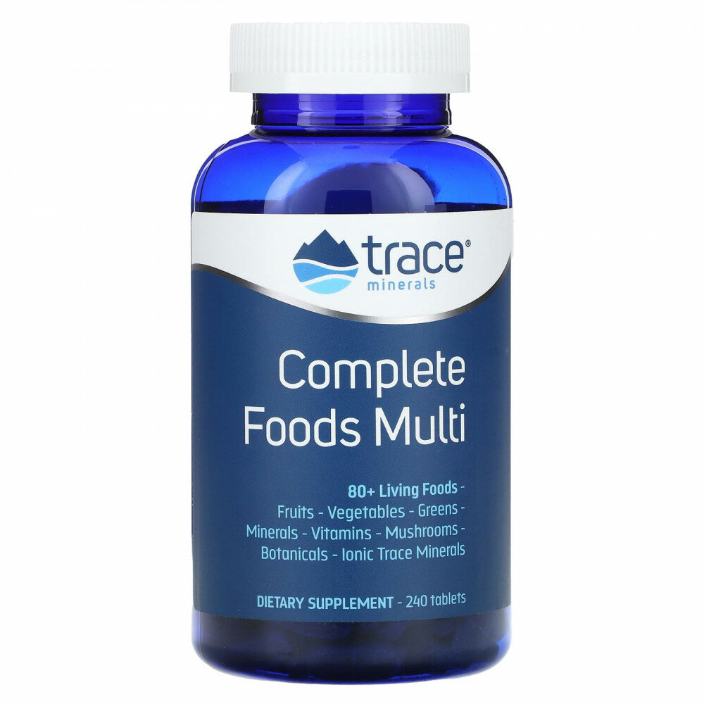 Trace, Complete Foods Multi, мультивитамины, 240 таблеток