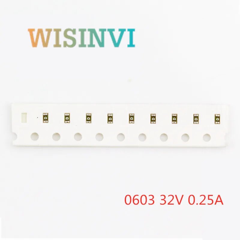 Плавкие предохранители SMD Very Fast Acting 0603 32V от 0.25A до 5A, 10 шт.