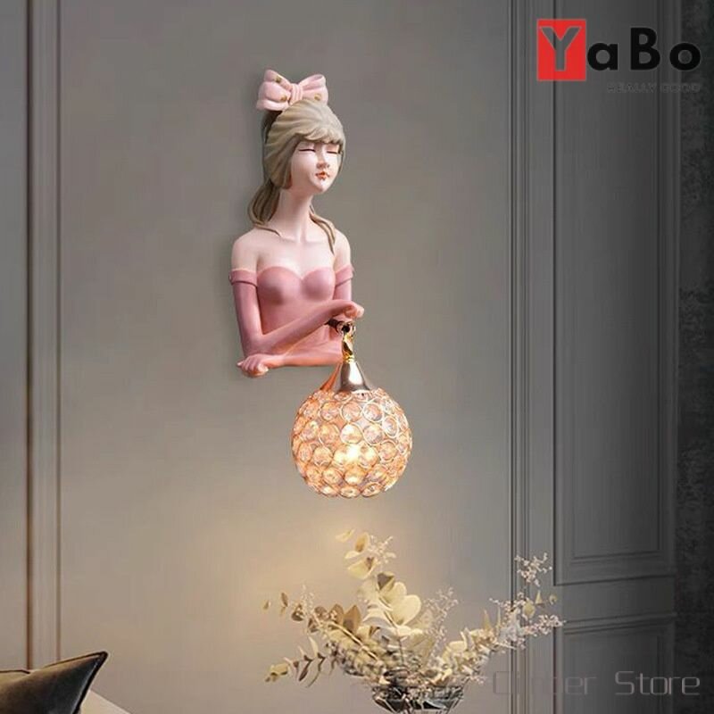 Настенный светильник для девочки в детской комнате