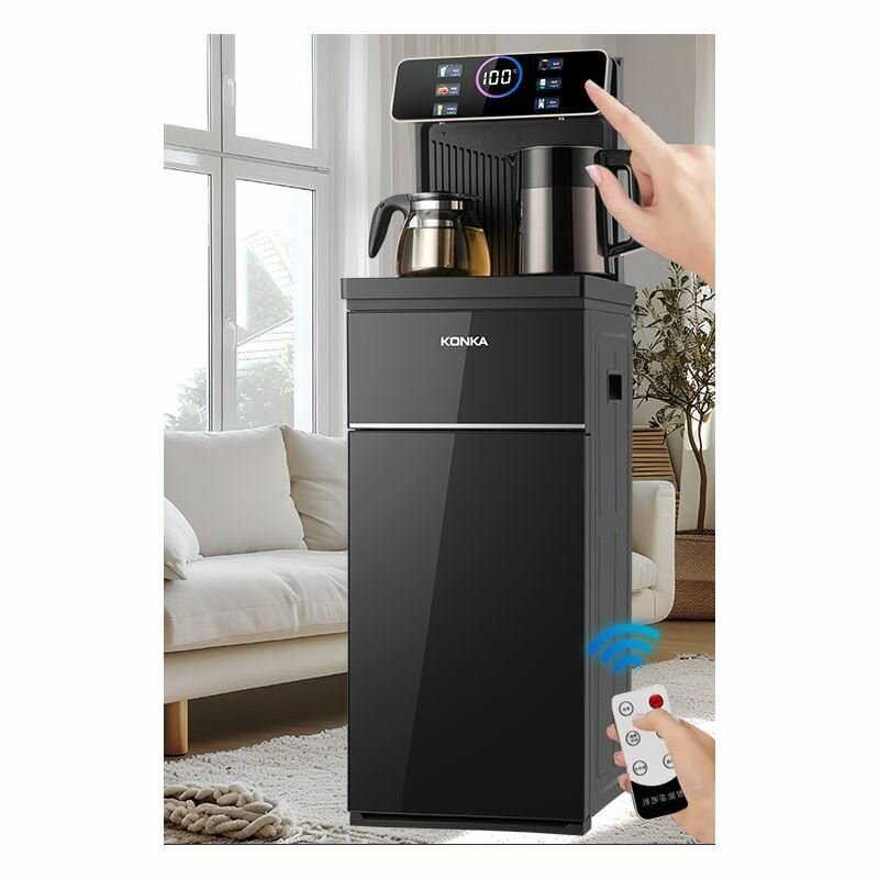 Mijia Кулер для воды Полностью автоматическая интеллектуальная машина Кулер для воды и чайного бара, конфигурация с двумя чайниками, сенсорный цветной экран, охлаждение и нагрев, черный
