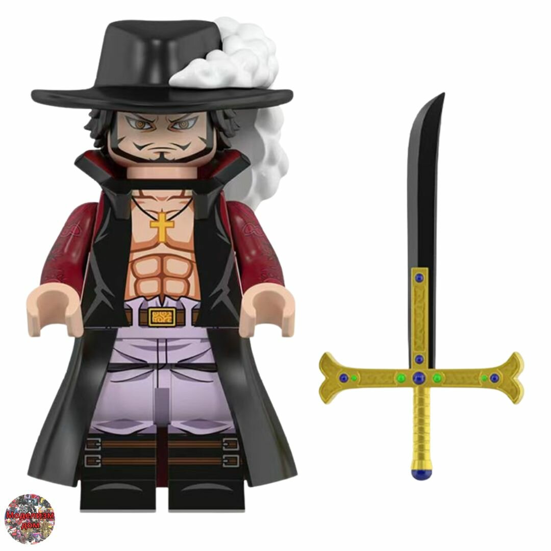 Фигурка Дракула Михоука из One Piece мастер меча Йору, Шичибукай, коллекционная модель 4.5 см для фанатов аниме и коллекционеров