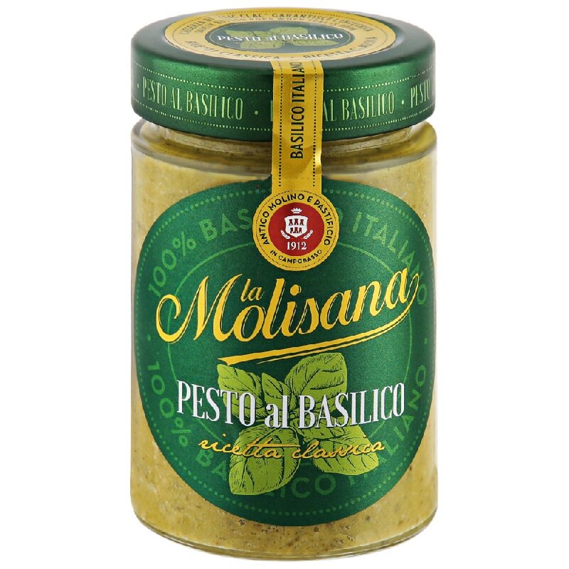 Соус La MOLISANA "Pesto al Basilico" Песто с базиликом /стекло/ 190г