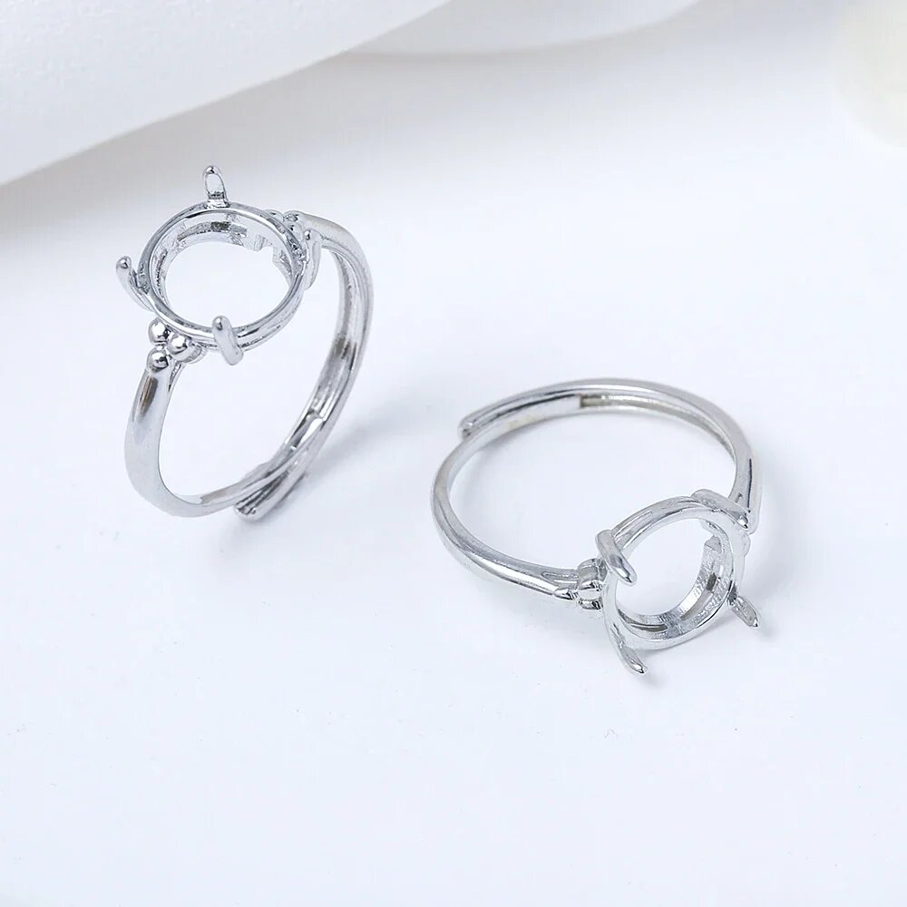 Основания для колец из латуни с муассанитом 3 шт.