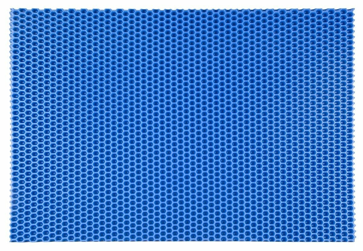 Коврик придверный Sunstep / Санстеп Crocmat универсальный, для помещений и улицы, из ЭВА, синий, 40×60см / товары для дома