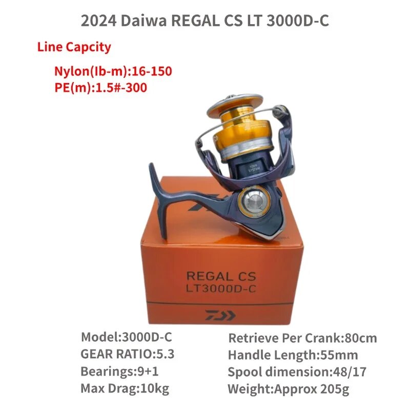 Daiwa Regal CS LT Безынерционная катушка для спиннинга 3000D-C
